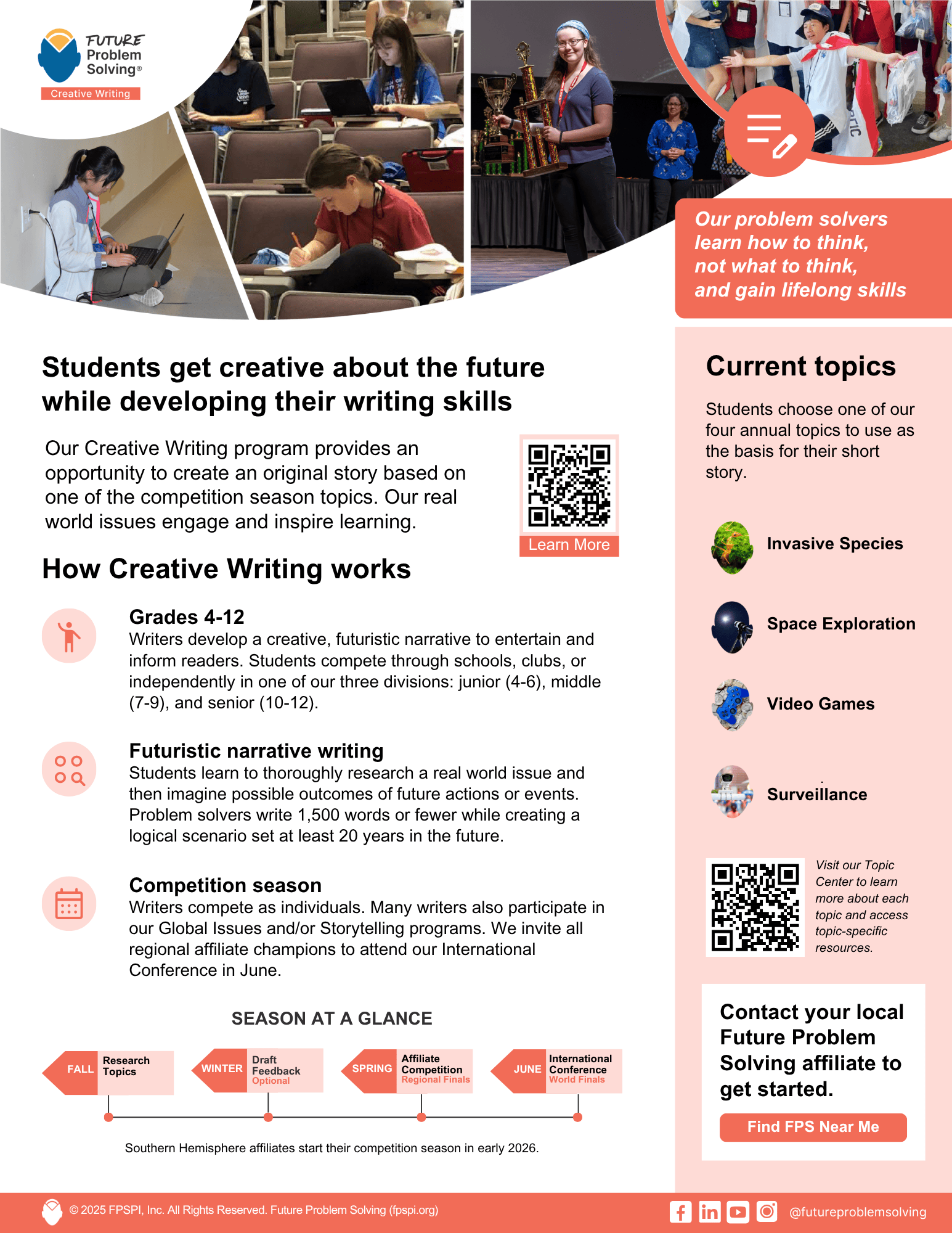 Quick Start Guide: Creative Writing - Future Problem Solving Resource ...